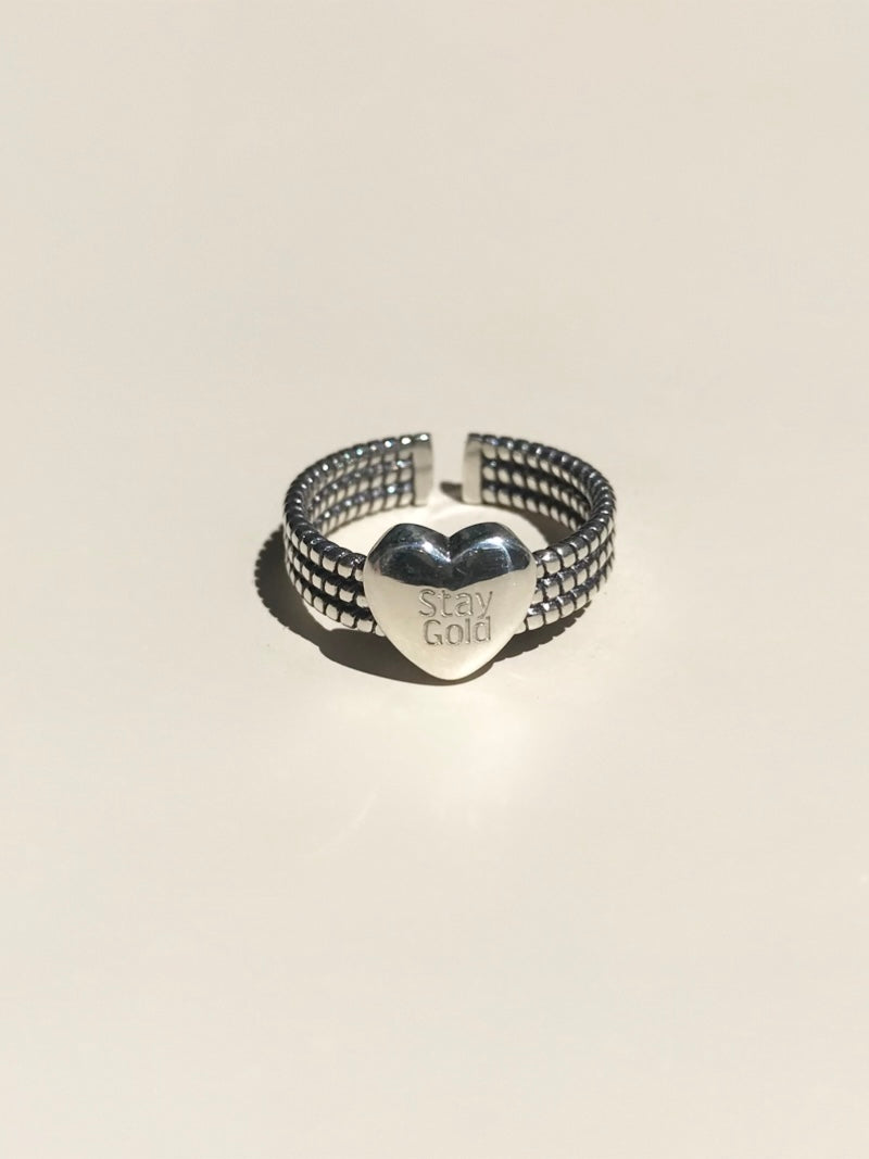 【お好きな刻印お入れします】Original Message series - heart Ring - – Reeplush